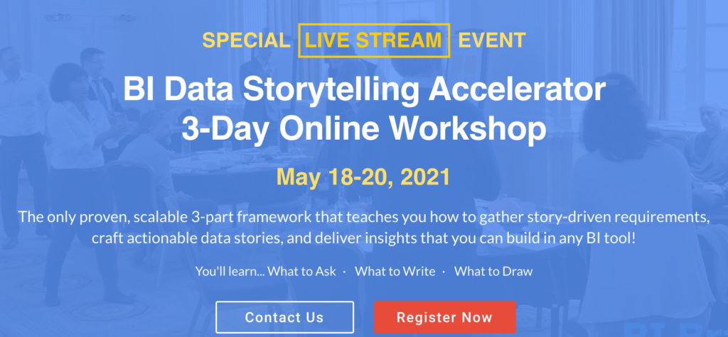 What to Expect at the BI Data Storytelling Accelerator - BI Brainz